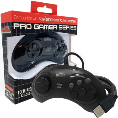 Old Skool PGS Pro Gamer Series USB Controller for SEGA Genesis Mini -PC ...