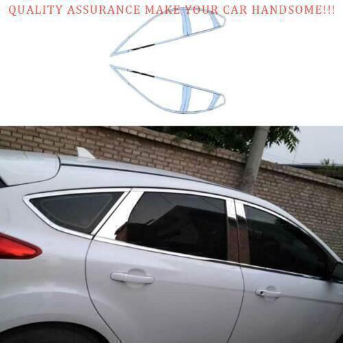 Hatchback Chrome Steel Window Molding Trim Strips 20PCS For Ford Focus ...