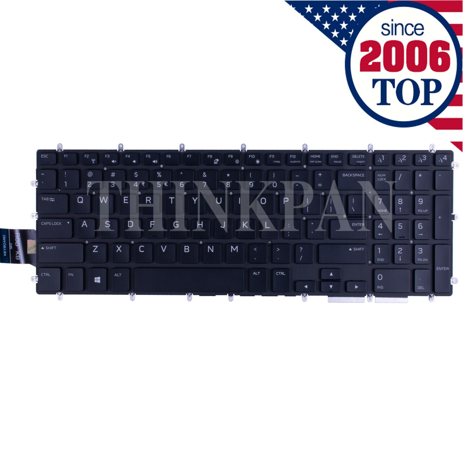 Genuine US Backlit Keyboard for Dell ALIENWARE M17 R1 M15 R1 Laptop ...
