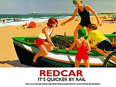 Redcar (Old Rail Ad.) small steel sign 200mm x 150mm (og) | eBay UK