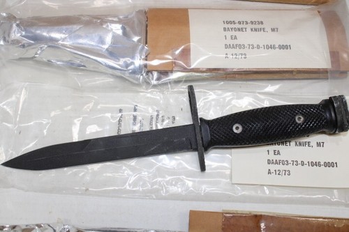 Original US Military Issue Vietnam Era US M7 Rifle Knife IMPERIAL New ...