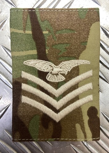 MTP Multicam Rank Slide Genuine British Army, RAF, FLIGHT SERGEANT ...
