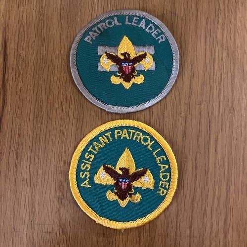 BSA Boy Scouts Embroidered Sew on Patches Lot of 2 Assistant/Patrol ...