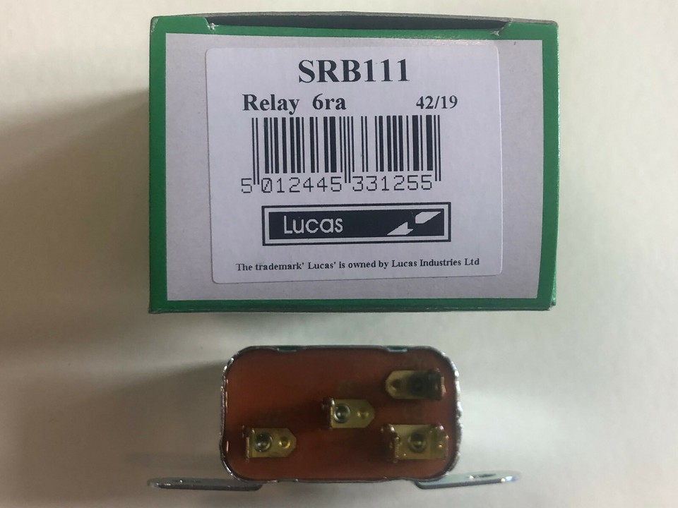 Lucas Relay 12V 20 Amp 6RA Classic relay Jaguar Triumph TR3 TR6 MG ...