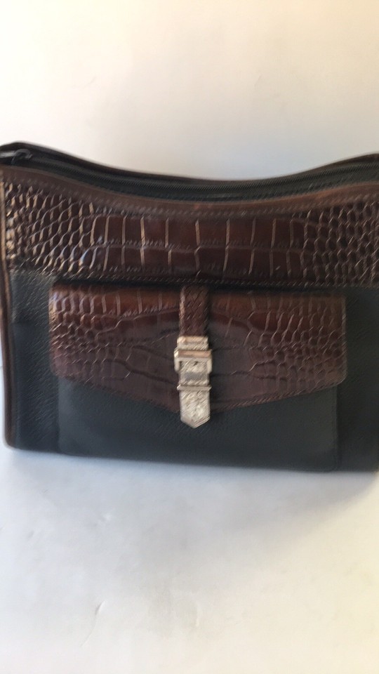 VTG BRIGHTON COLLECTION Serial # A 305240 LEATHER SHOULDER HANDBAG ...