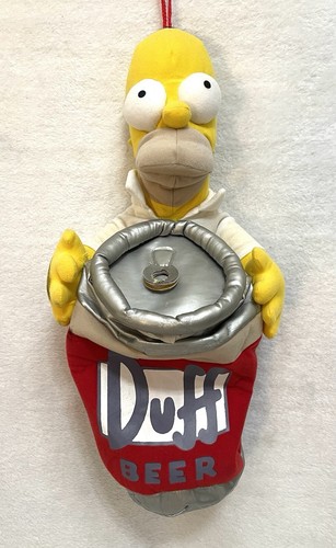 Vintage THE SIMPSONS HOMER SIMPSON Duff Beer Can Christmas Stocking ...