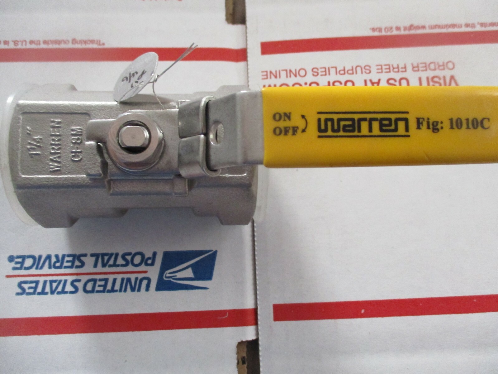 1-1/4" 800# WOG SS CF8M Socket Weld Ball Valve Warren Fig.1010C FREE ...