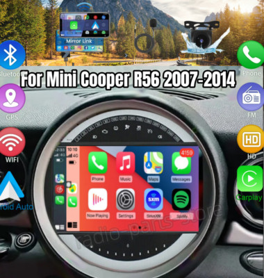 9" Android 13 Car Stereo Radio GPS Carplay For BMW Mini Cooper R56 R60 ...