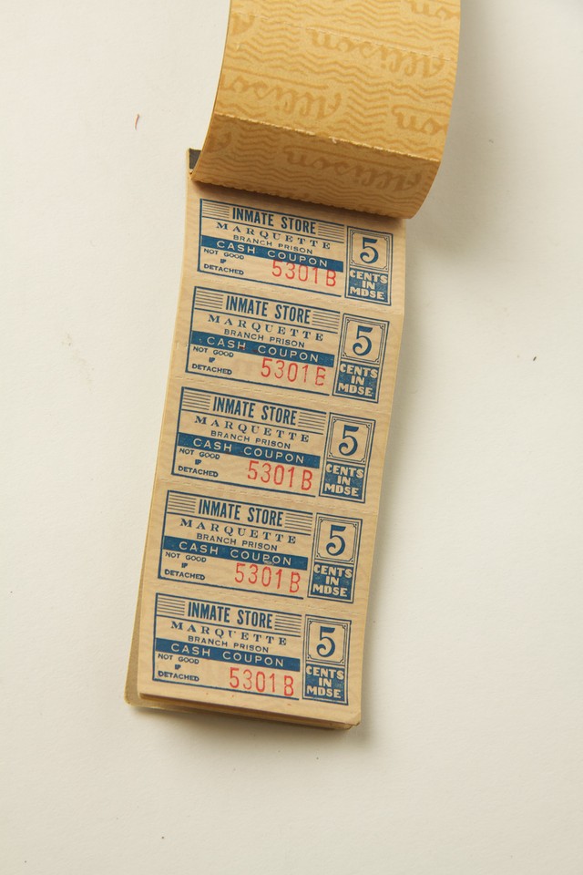 Vintage Michigan State Prison Corrections Convict Scrip Booklet - RARE ...