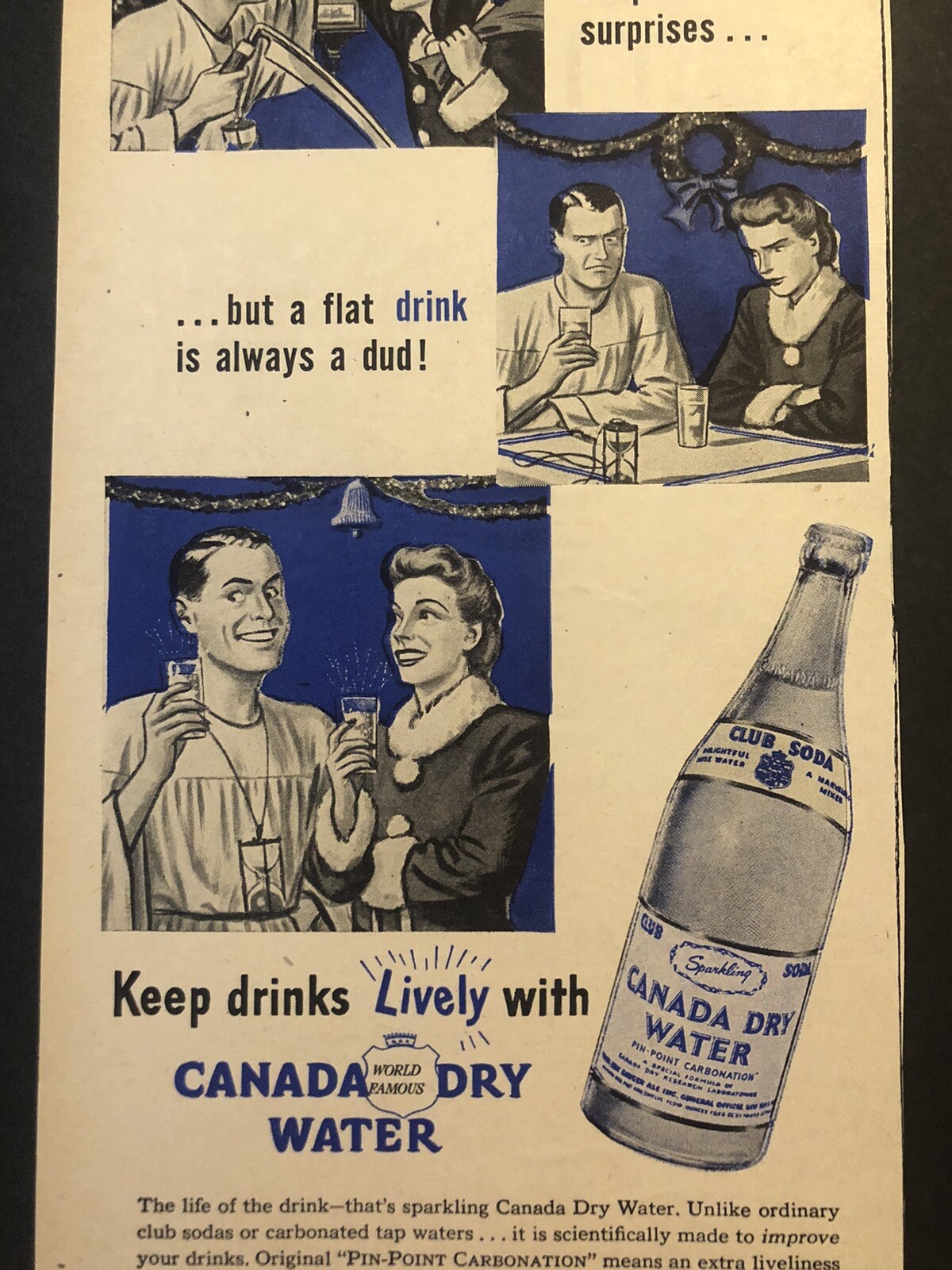 1950’s Canada Dry Water Club Soda Beverage Magazine Print Ad | eBay