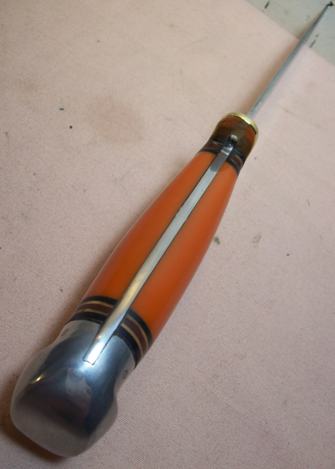 1940s~WESTERN~BOULDER, COLO.~PAT. 1967479~ORANGE DELRIN HUNTING ...