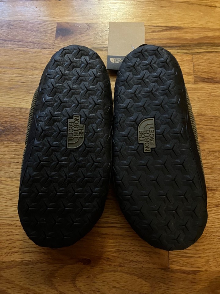 NEW NIB The North Face Nuptse Mule Goose Down Outdoor Slippers Green ...