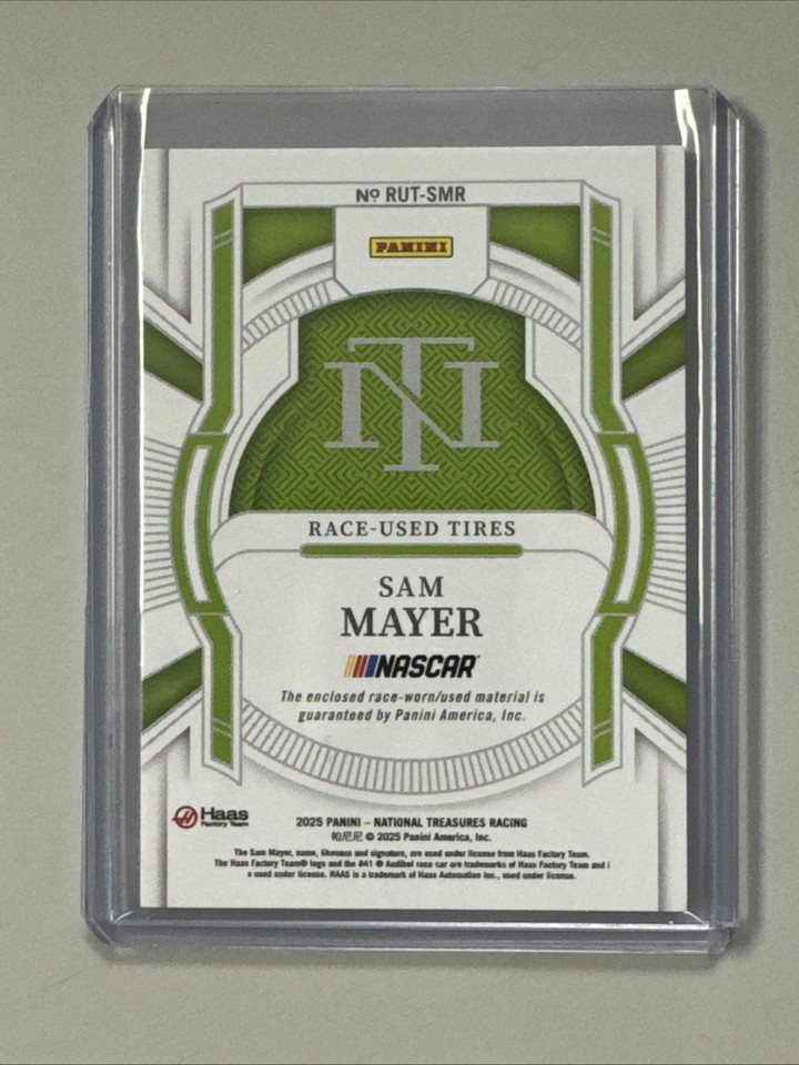 2025 National Treasures Racing Sam Mayer Race-Used Tires /99 | eBay