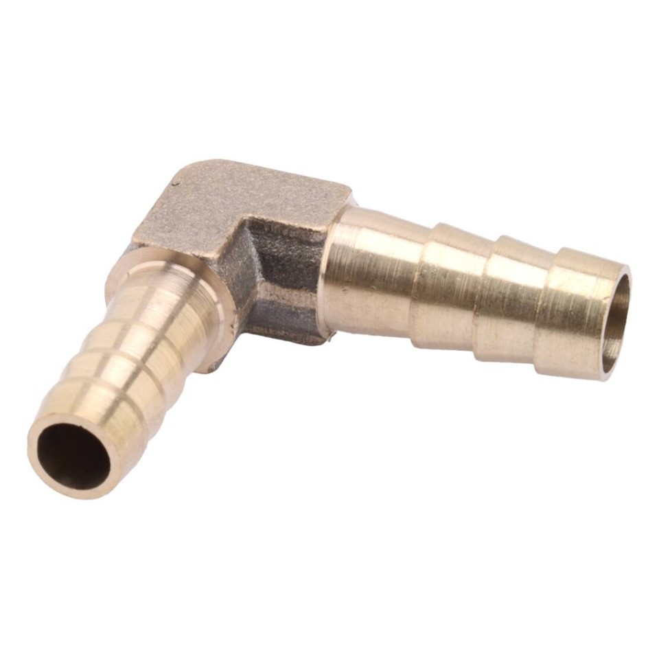 5pcs HOSE BARB ELBOW 90 DEGREE Brass Pipe Fitting Thread Gas Fuel Water ...