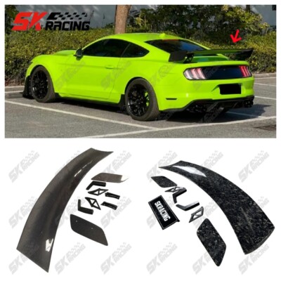For 15-21 Ford Mustang Shelby GT500 Track Pack Wing Carbon Fiber/Black ...