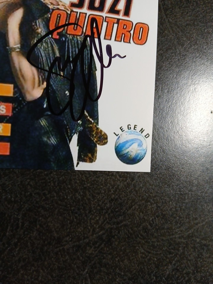 SUZI QUATRO Authentic Hand Signed Autograph 4X4 Photo - BEAUTIFUL ...