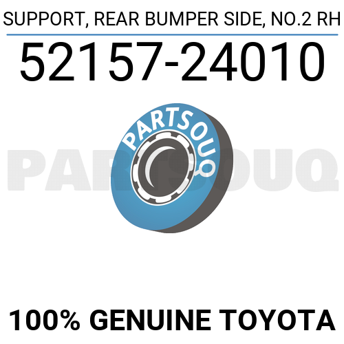 5215724010 Genuine Toyota SUPPORT, REAR BUMPER SIDE, NO.2 RH 52157 ...
