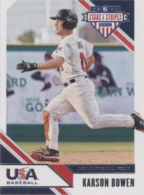 2020 Panini USA Baseball Stars & Stripes - Karson Bowen #58 (RC) for ...