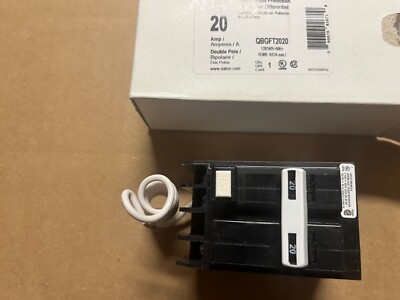 NEW IN BOX EATON QBGFT2020 20A, 2P, BOLT-ON GFI CIRCUIT BREAKER | eBay