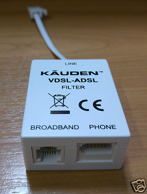 VDSL ADSL Micro Filter Microfilter Broadband Telephone Phone Splitter ...