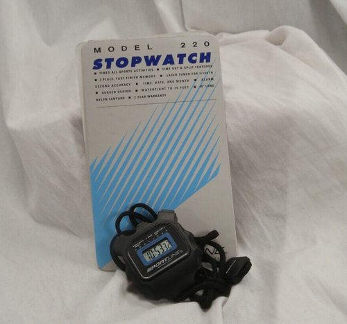Sportline Stopwatch Model 220 Water Resistant [working], adjustable ...