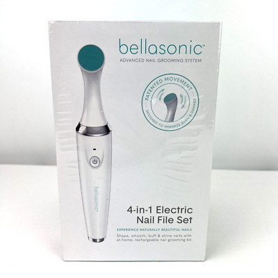 BELLASONIC 4-in-1 Rechargeable Electric Nail File - Shape Smooth Buff ...