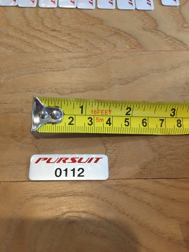 Genuine Ford FPV BA BF Build Number Badge Decal Emblem FPV Pursuit 112 ...