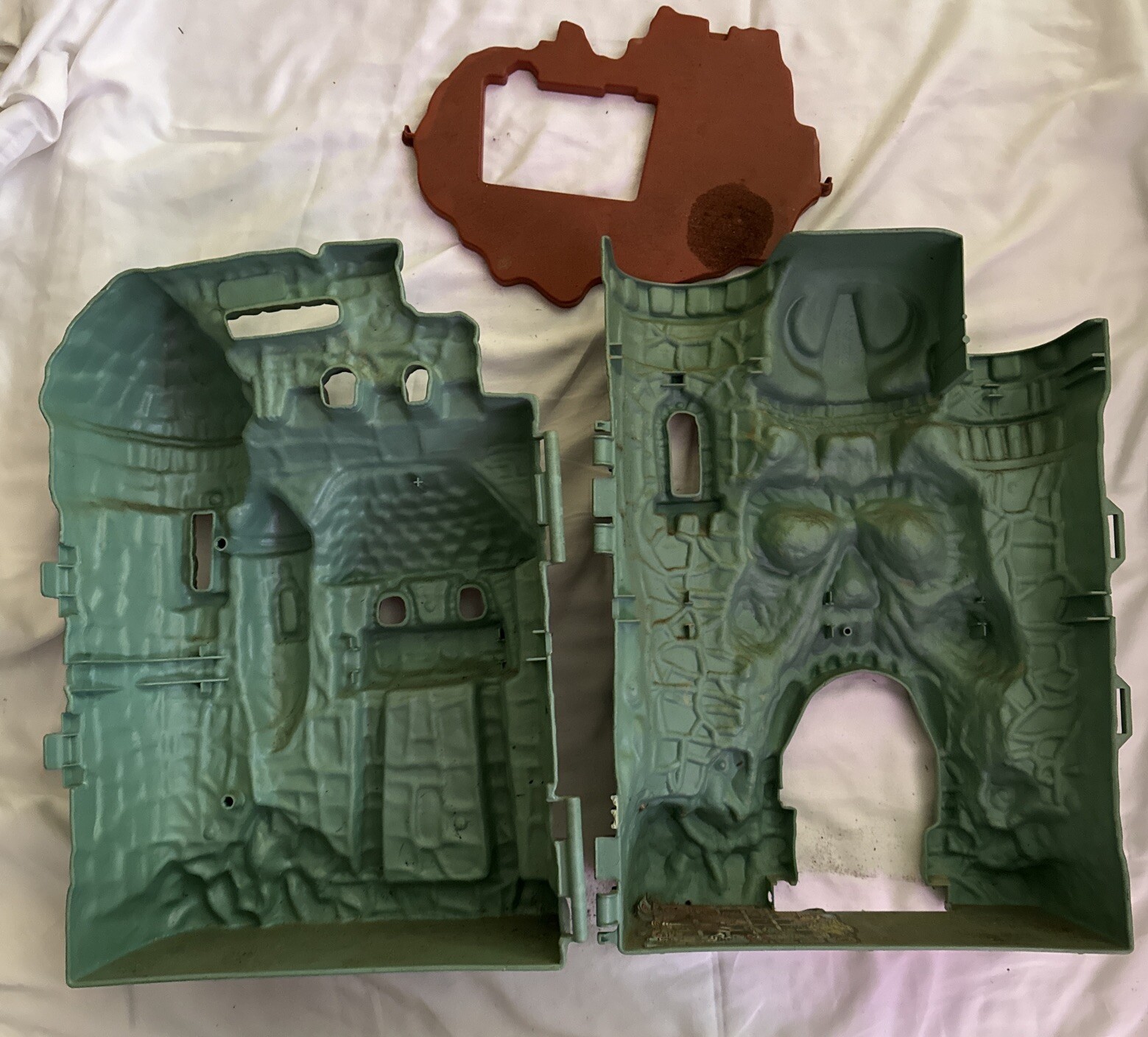 Castle Greyskull & Snake Mountain vintage Playset MOTU Heman Skeletor ...