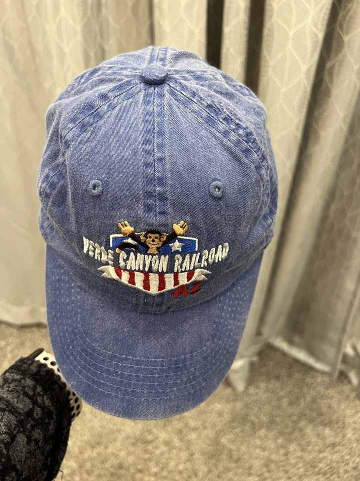 Verde Canyon Railroad Youth Hat Cap Sedona AZ Patch Blue Washed look | eBay