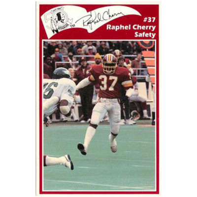 1986 Frito Lay Washington Redskins Police #5 Raphel Cherry Rookie ...