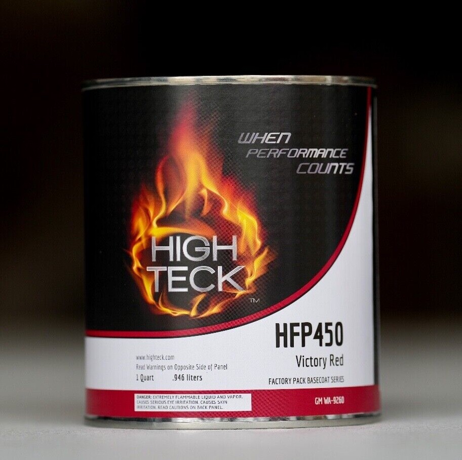 High Teck Victory Red Basecoat Paint, Reducer, Clearcoat QUART Kit! GM ...