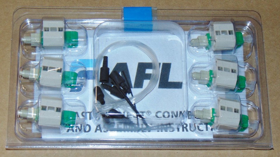 New AFL FAST-SC-SMAU-6 FastConnect SC Fiber Optic Connectors Quantity ...