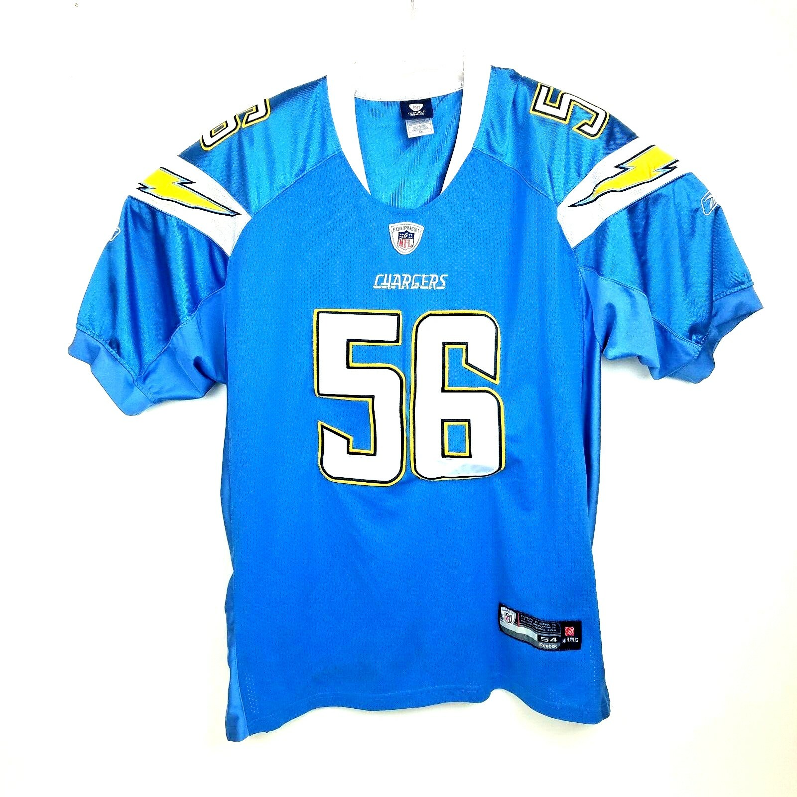 Reebok San Diego Chargers Merriman #56 Jersey Blue Pro Sewn On field ...