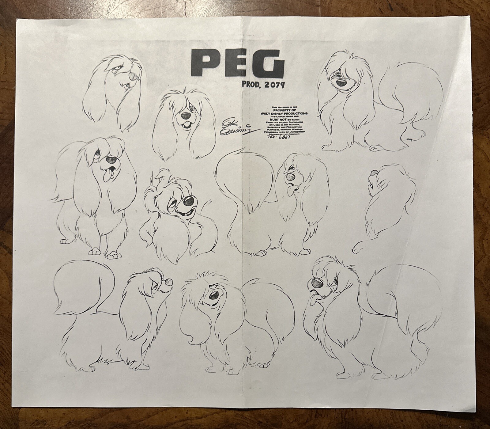 Vintage Original Peg Lady And The Tramp Walt | Grelly USA