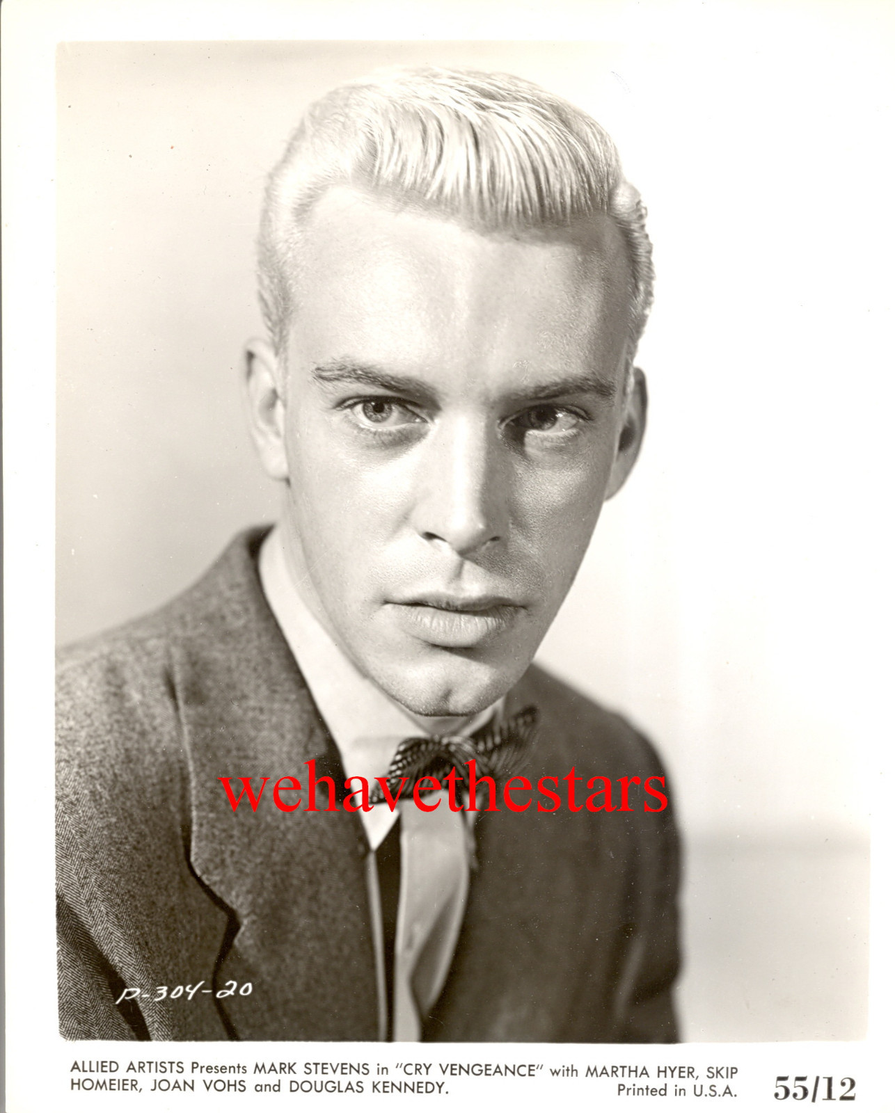 Vintage Skip Homeier HANDSOME '55 CRY VENGEANCE Film Noir Publicity ...