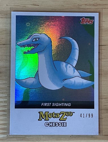 🔥Topps MetaZoo Chessie Series 0 FIRST SIGHTING Rainbow Foil Holo 41/99 ...