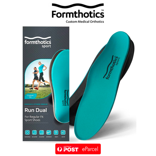 Formthotics Run Dual Density Full Length Orthotics | Teal/Black | Free ...