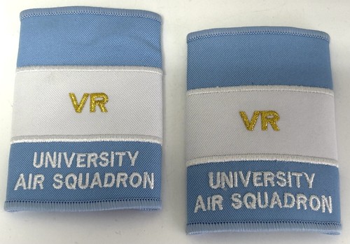 British Military Issue RAF VR, University Air Squadron Rank Slide Pair ...