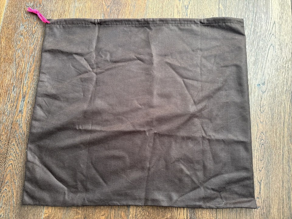 Kate Spade NY Brown Purse Dust Bag Cover w/ Pink Drawstring Closure 19 ...
