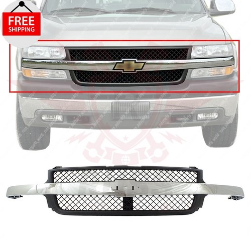 New Front Grille Assembly Fits 2001-2002 Chevrolet Silverado 2500 HD ...