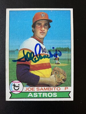 Joe Sambito Signed 1979 Topps #158 Card Houston Astros Autograph COA | eBay