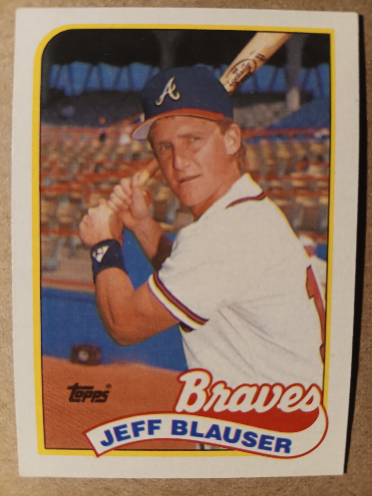 JEFF BLAUSER ATLANTA BRAVES 1989 TOPPS BASEBALL CARD #83 | eBay
