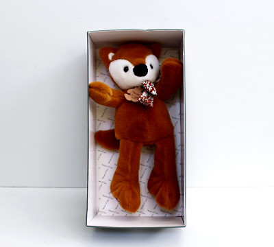 Histoire d'Ours Paris Fox with Floral Patterns Lovey 10" Plush Stuffed ...