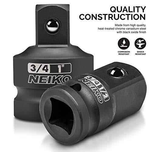 NEIKO 30223A 8 PC Impact Socket Adapter Set, Standard SAE Size, Cr-V ...