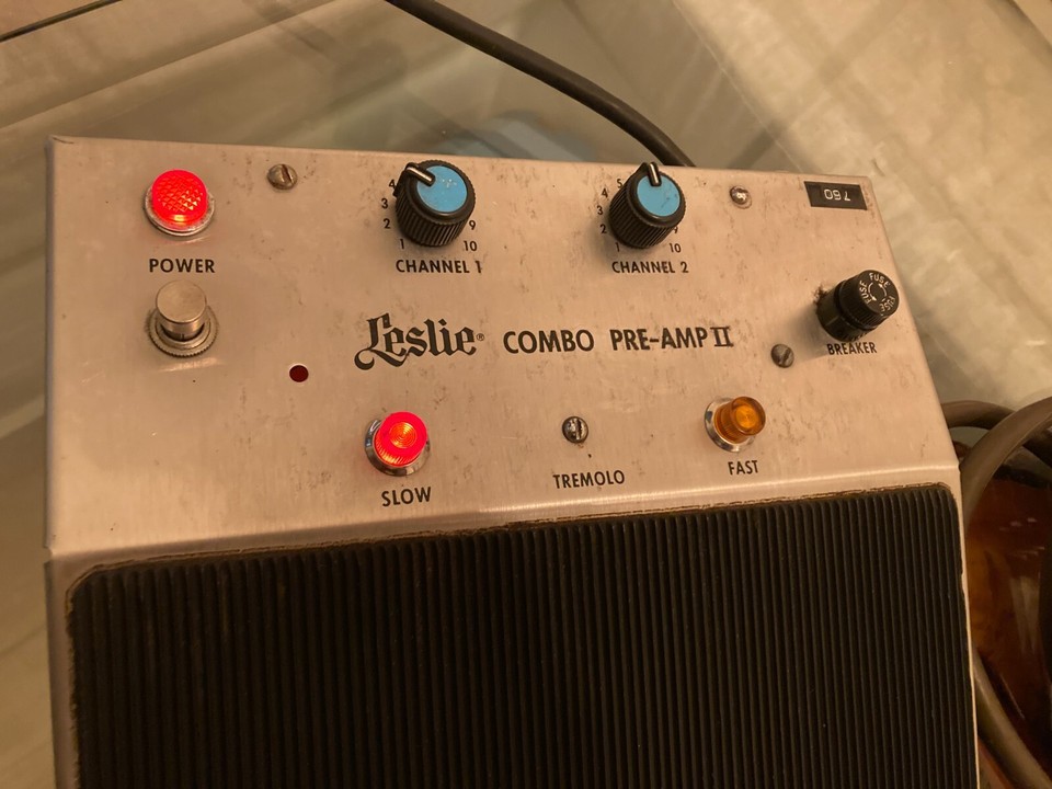 VINTAGE- Leslie Deluxe Combo Pre-Amp Model# 044370 + Cable Rare 1970s ...