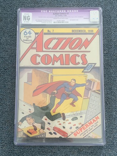 Action Comics #7 1938 2nd Superman Cover | eBay