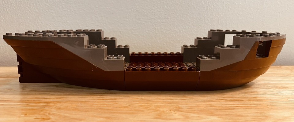 LEGO Boat Hull Bow & Stern w/ center 6054 6271 6268 6051c05 6053c05 ...