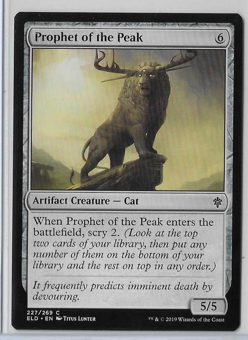 MTG Prophet of the Peak Throne of Eldraine (ELD) Common Magic #227/269 ...