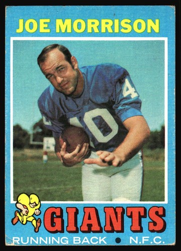 1971 Topps Joe Morrison #191 New York Giants | eBay