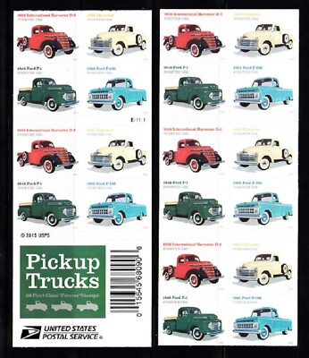 USA BOOKLET FOREVER SC# 5101-5104 PICKUP TRUCKS - 20 S.A. MNH - PL ...